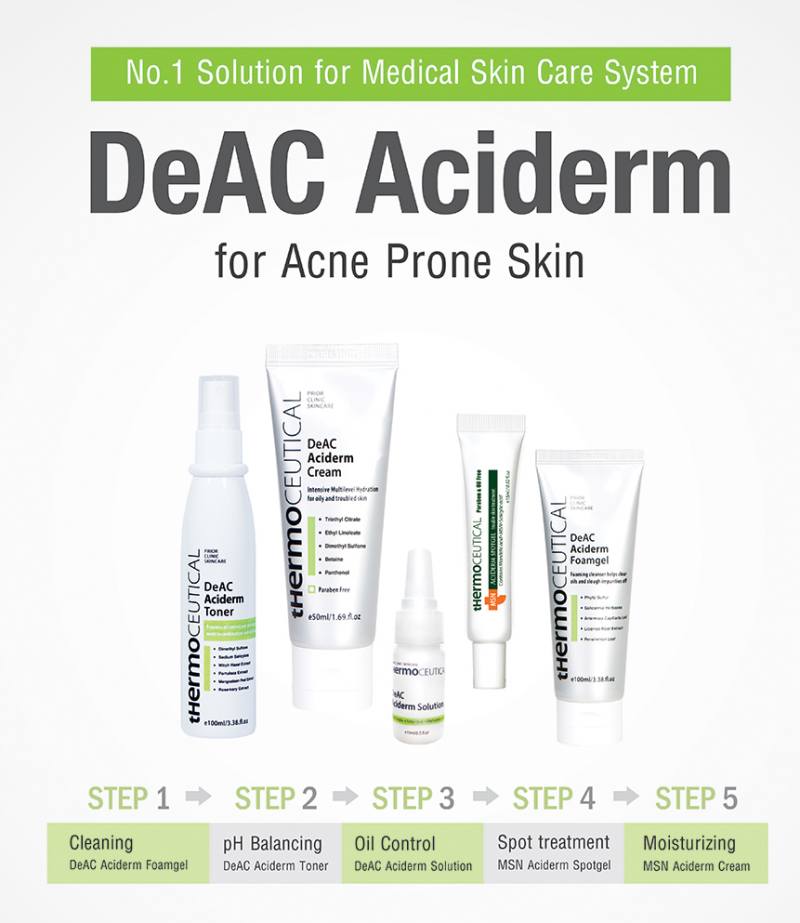 Acne Treatment – SET BOX-Aciderm (5 items) – JCBM Cosmetics